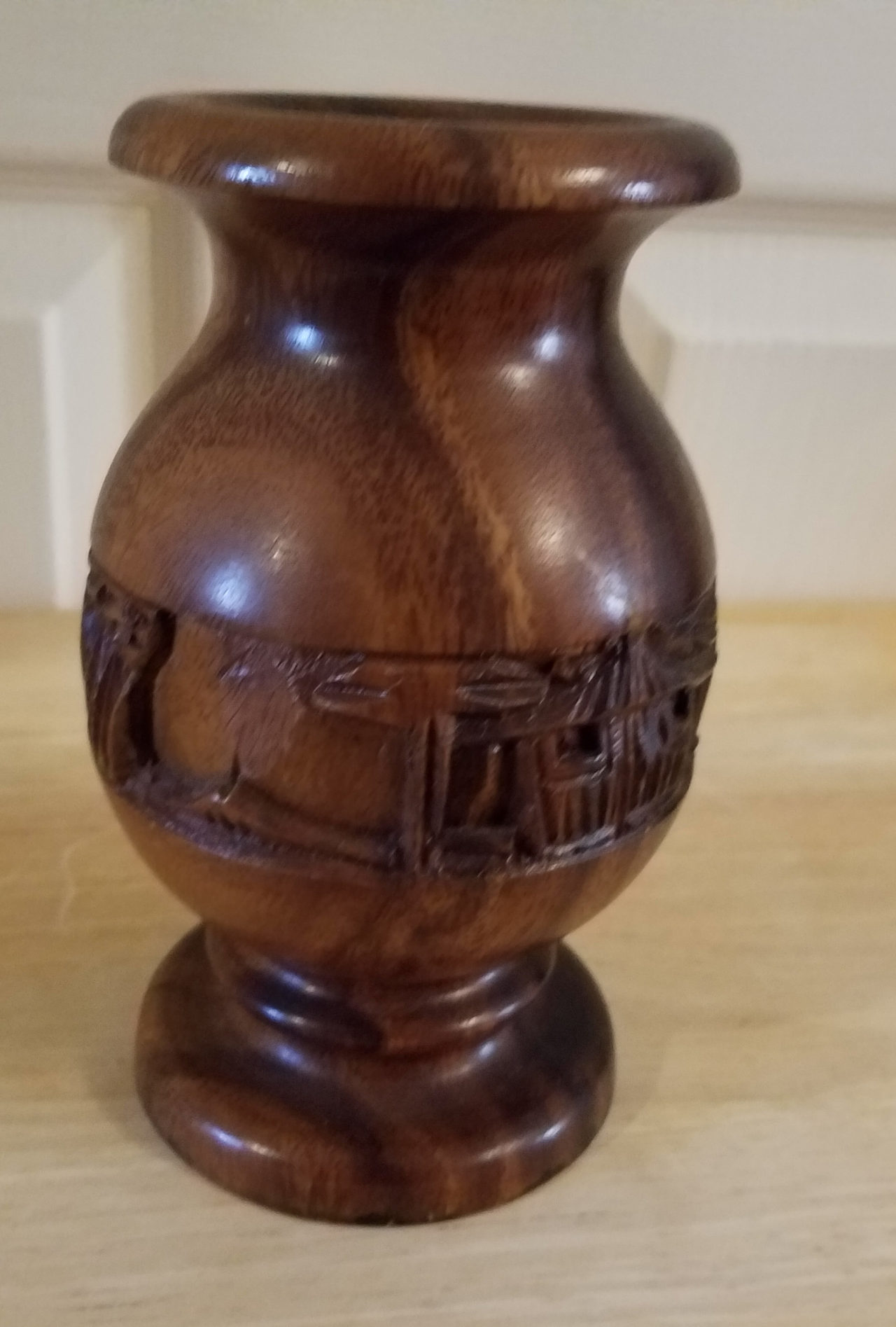 tiki vase - River Market Antiques