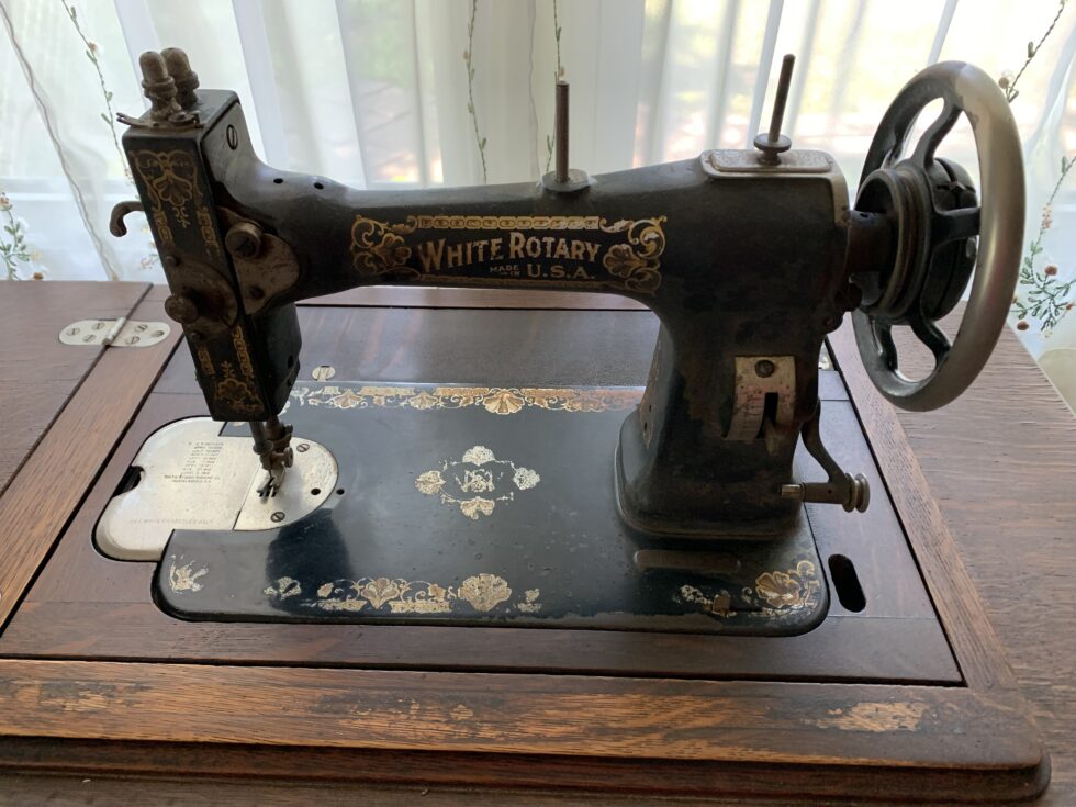 Treadle White brand sewing machine - River Market Antiques