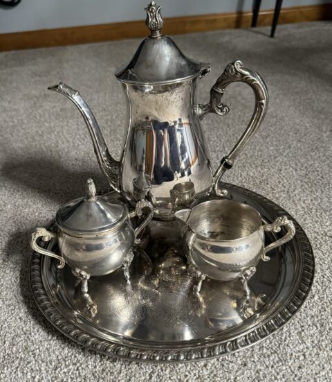 Leonard silver plated tea set - River Market Antiques