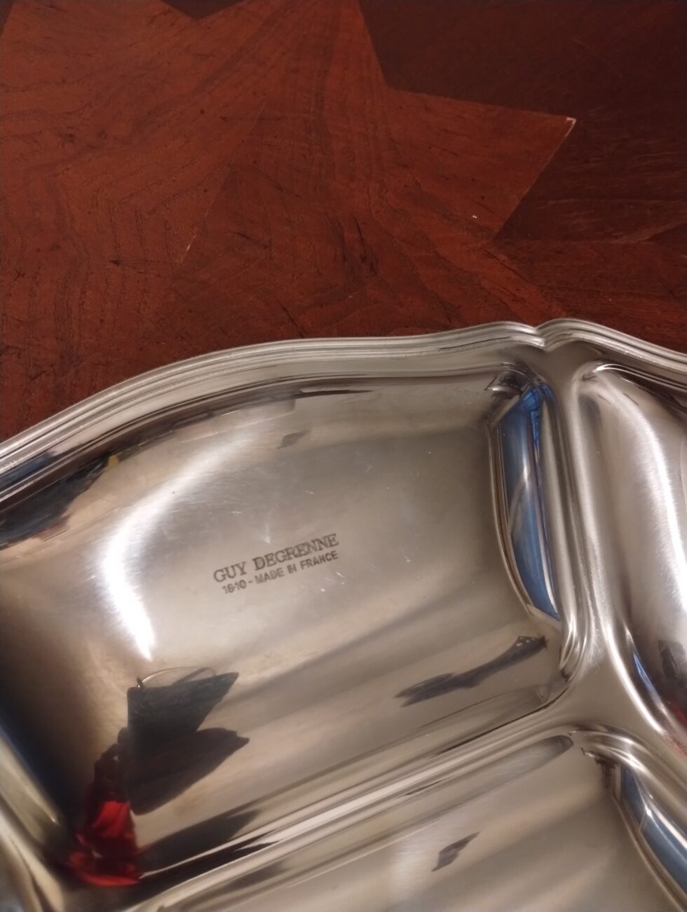 Silver snack tray - River Market Antiques