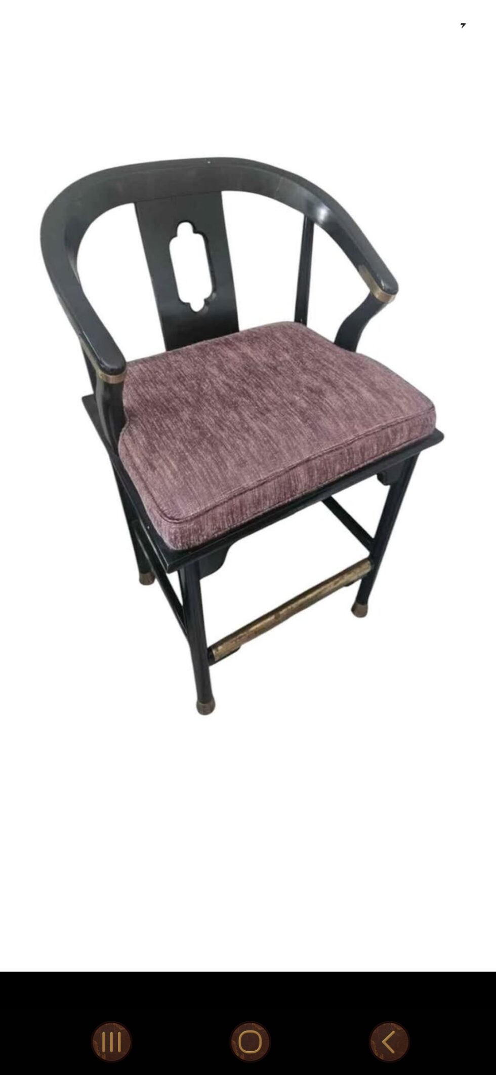 One Pair of Ming Dynasty Black Lacquered Bar Stools - River Market Antiques